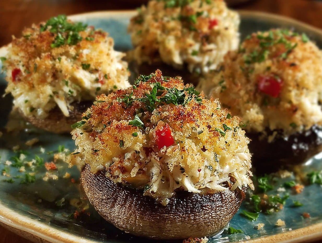 Gluten-free Ruth's Chris Crab-Stuffed Mushrooms Recipe - Glutenfreez