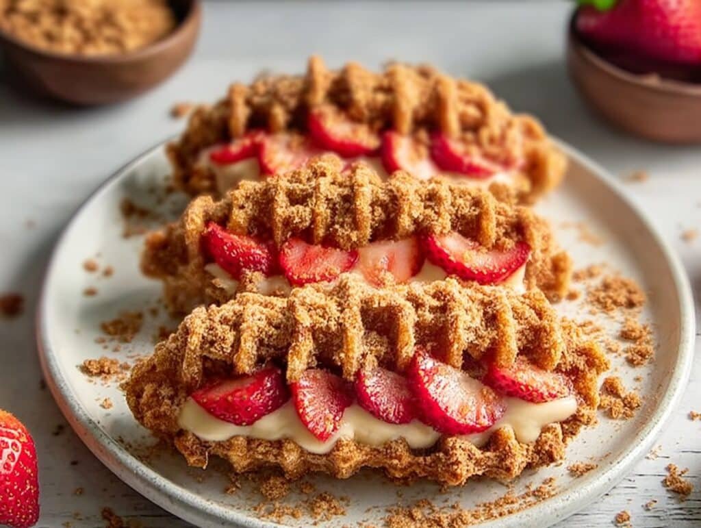 Gluten-free Strawberry Biscoff Croffles - Glutenfreez
